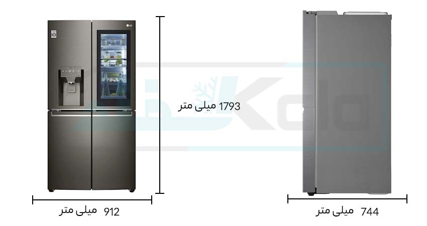 یخچال فریزر ال جی X24 مدل GR-X24FMKBL - اسفند کالا