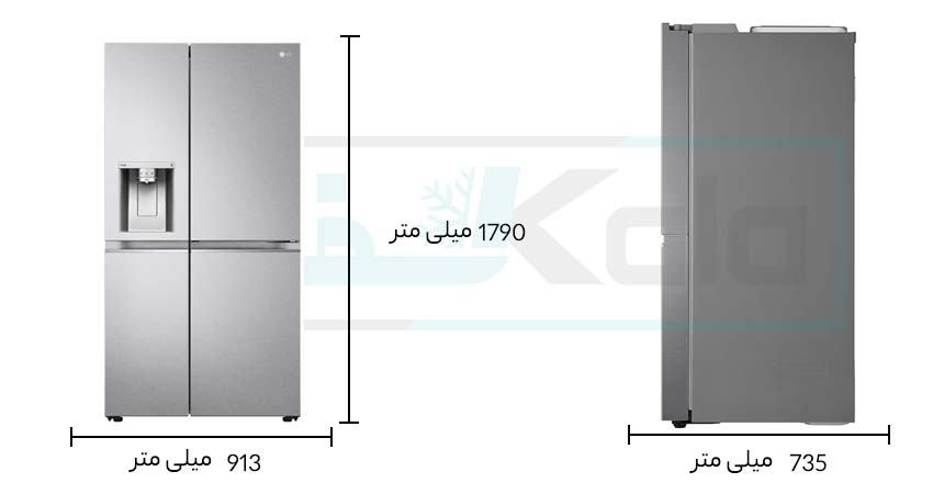 یخچال فریزر ال جی J287 مدل GCJ-287TNL - اسفند کالا